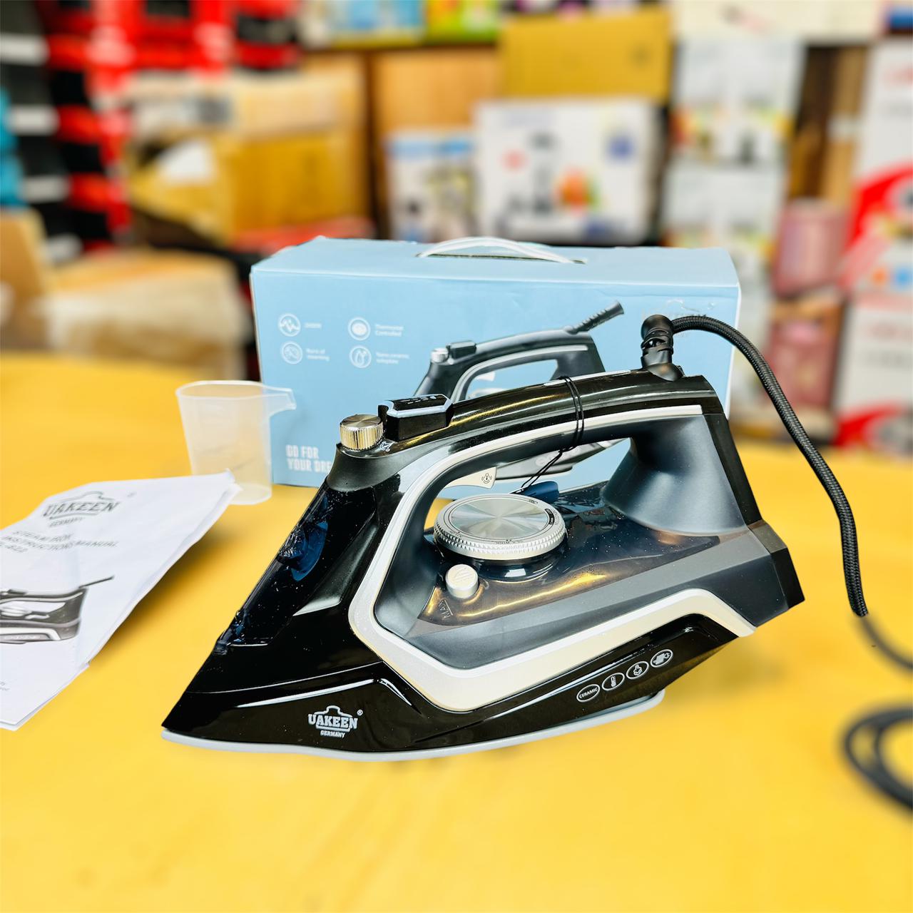 Uakeen Germany Steam Iron ZL-822 – karkhanolottmall.com